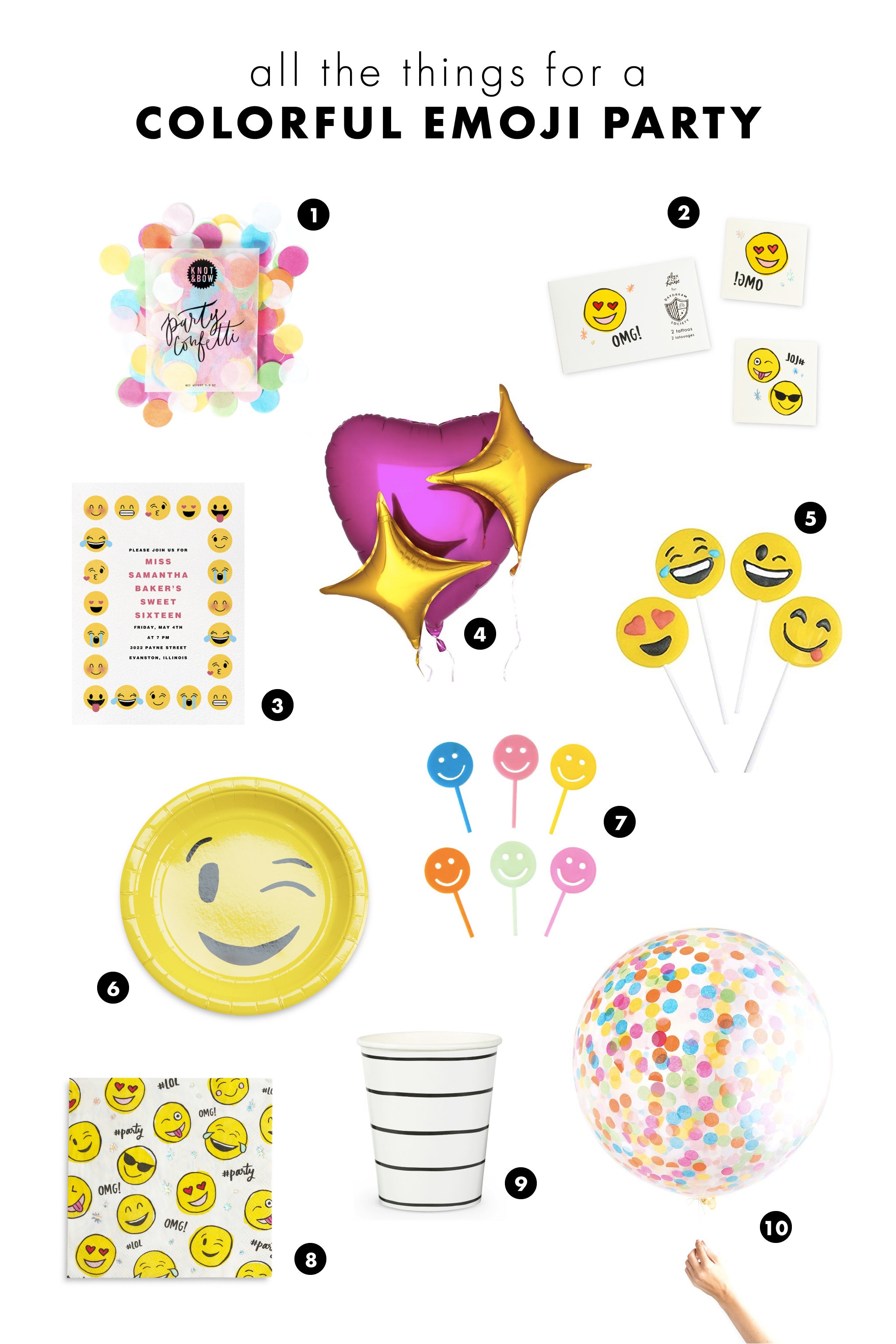 all the things: colorful emoji party – Daydream Society