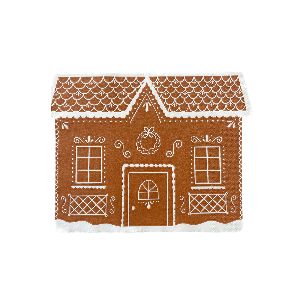 Baking Spirits Bright Gingerbread House Large Napkins – Daydream Society