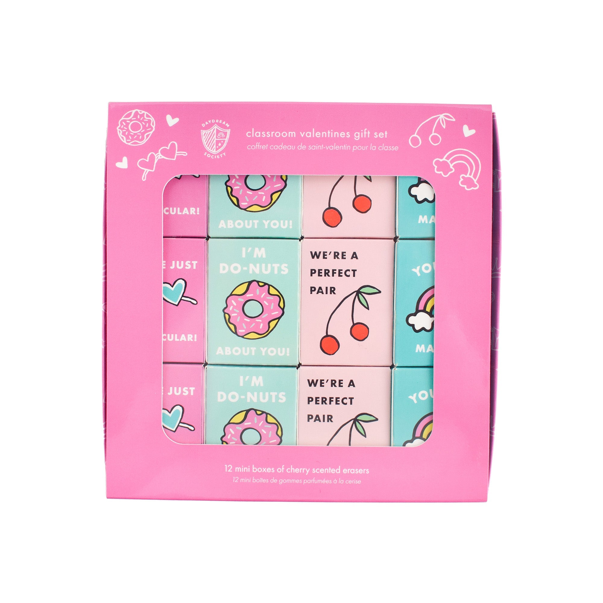 Kids’ Valentine Eraser Classroom - Set of 12 – Daydream Society