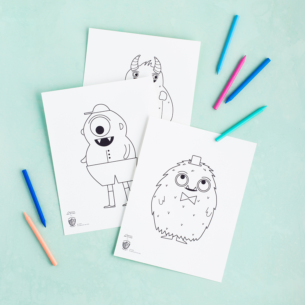 Little Monsters Coloring Pages – Daydream Society